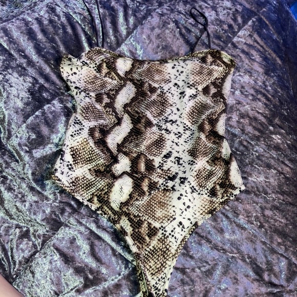Forever 21 | Tops | Sexy Snake Skin Bodysuit | Poshmark